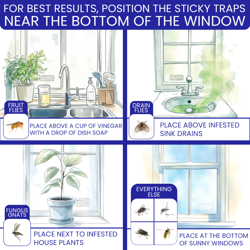 Window Fly Traps – 50 Pack – BugBane